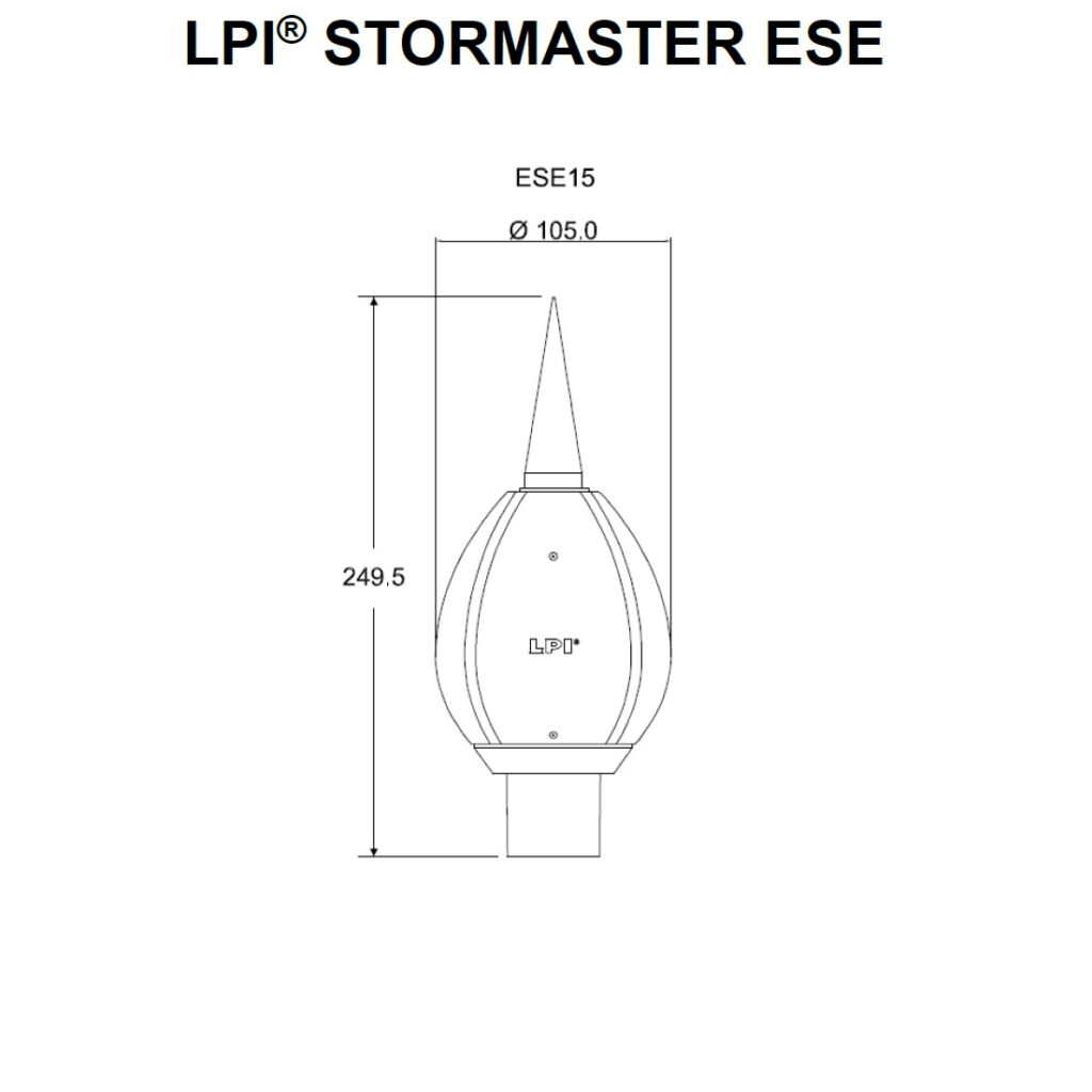 LPI® STORMASTER ESE Air Terminal – LIUMENG Authorized Sales Distributor ...