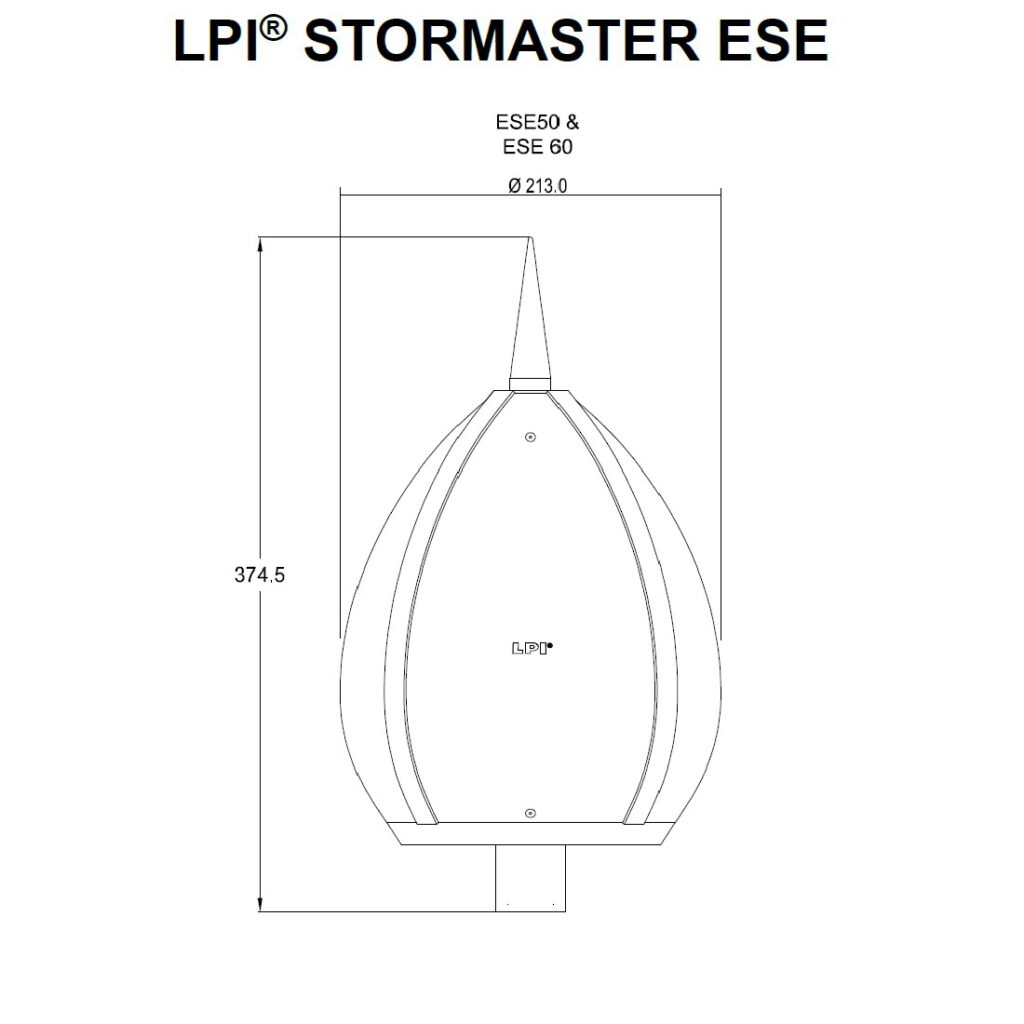 LPI® STORMASTER ESE Air Terminal – LIUMENG Authorized Sales Distributor ...